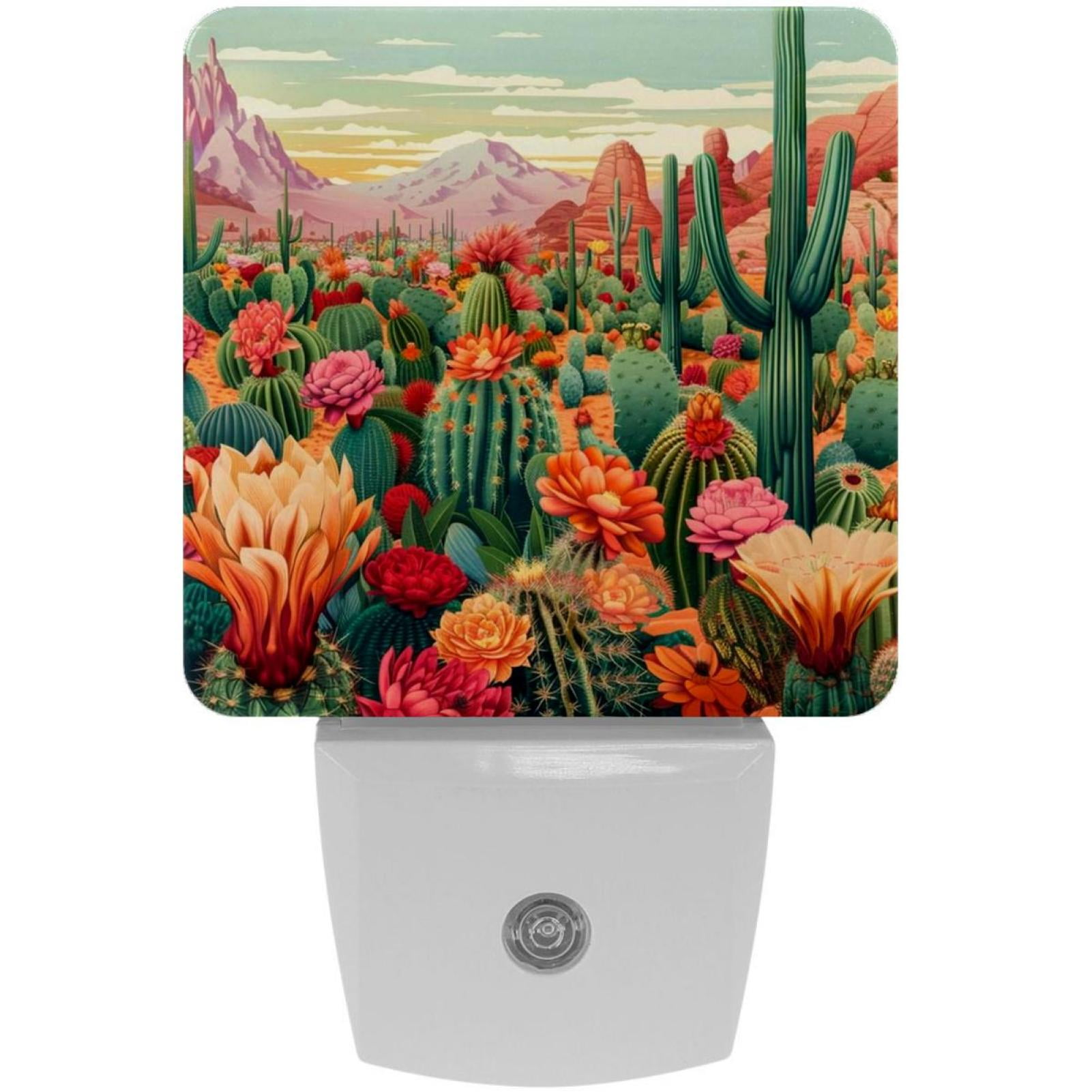 Cactus Enhance Your Space with LED Square Night Lights - Versatile ...