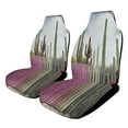 Cactus Fence Art Car Seat Covers Front Seats Universal Fit for Cars SUV ...