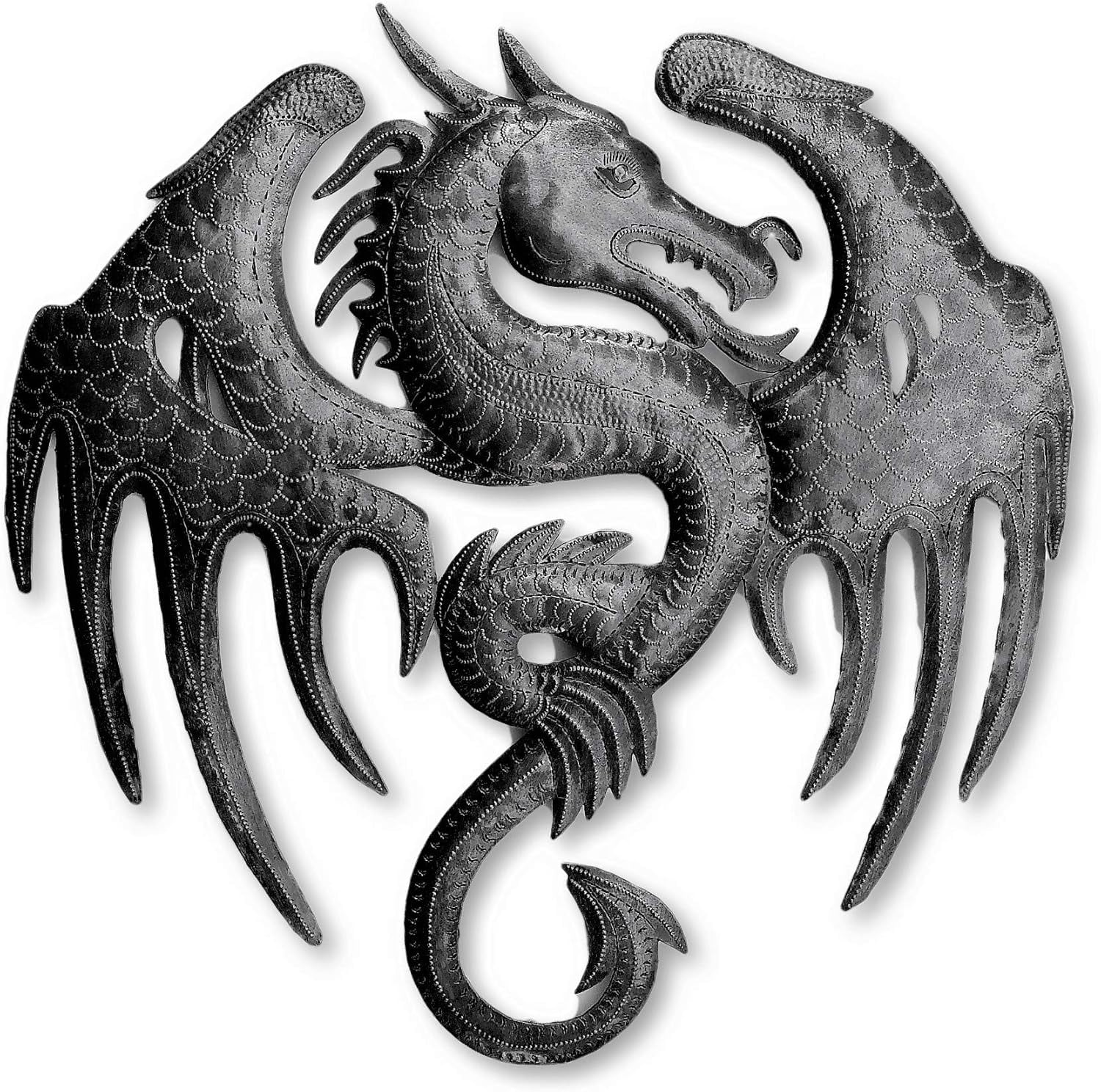 It's Cactus Flaming Dragon, Metal Wall Mounted Art, Mythical, and ...