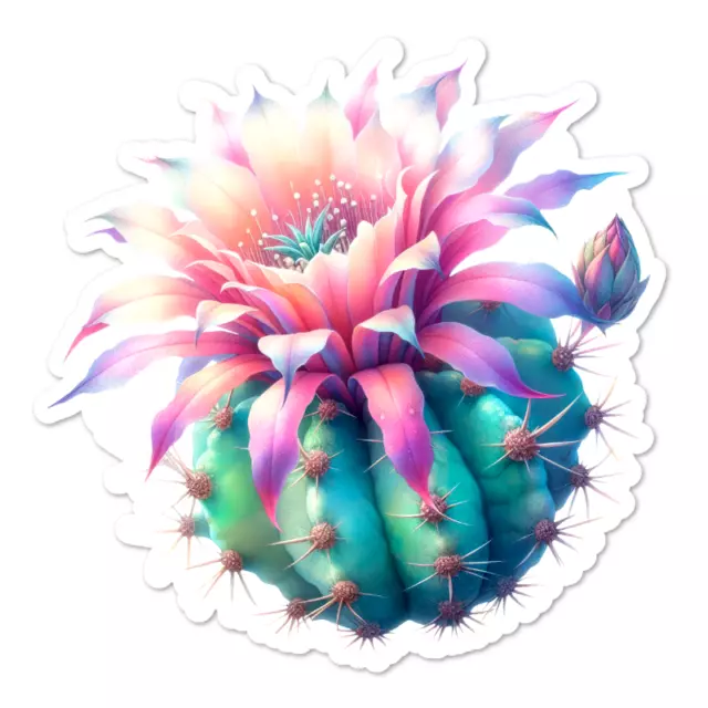 Cactus Flower Sticker, Water Resistant, Scrapbooking, Laptop,Phone ...