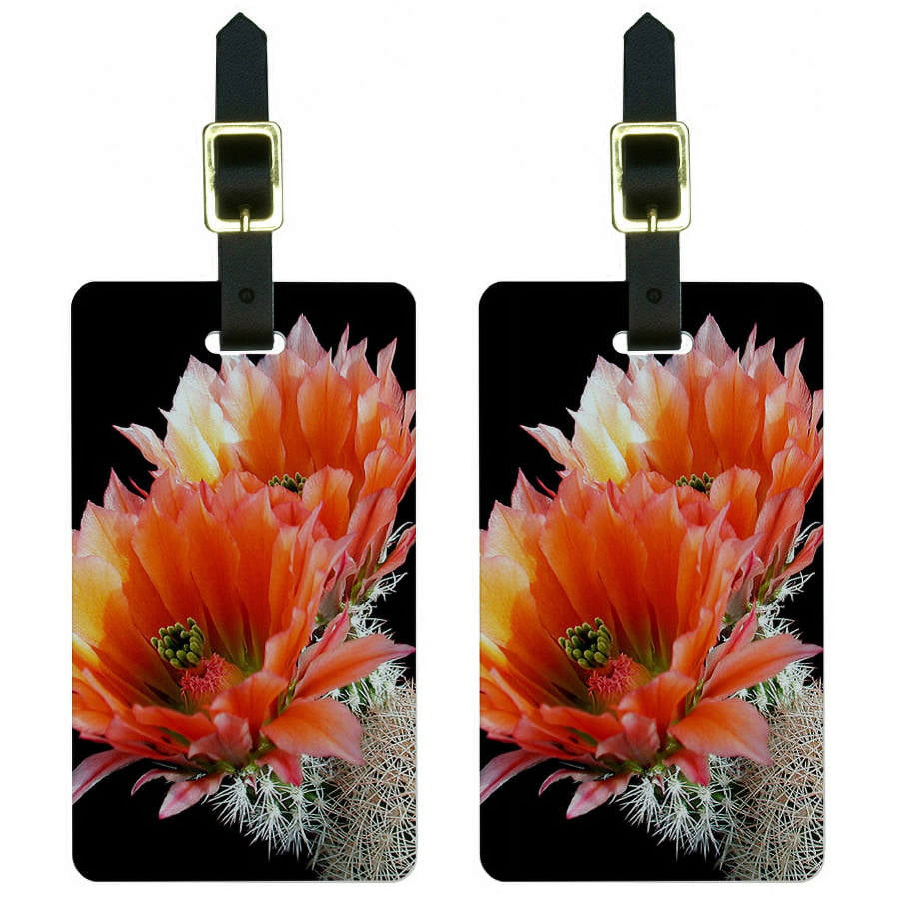 Cactus Flowers Luggage Tags Suitcase Carry-On ID, Set of 2 - Walmart.com