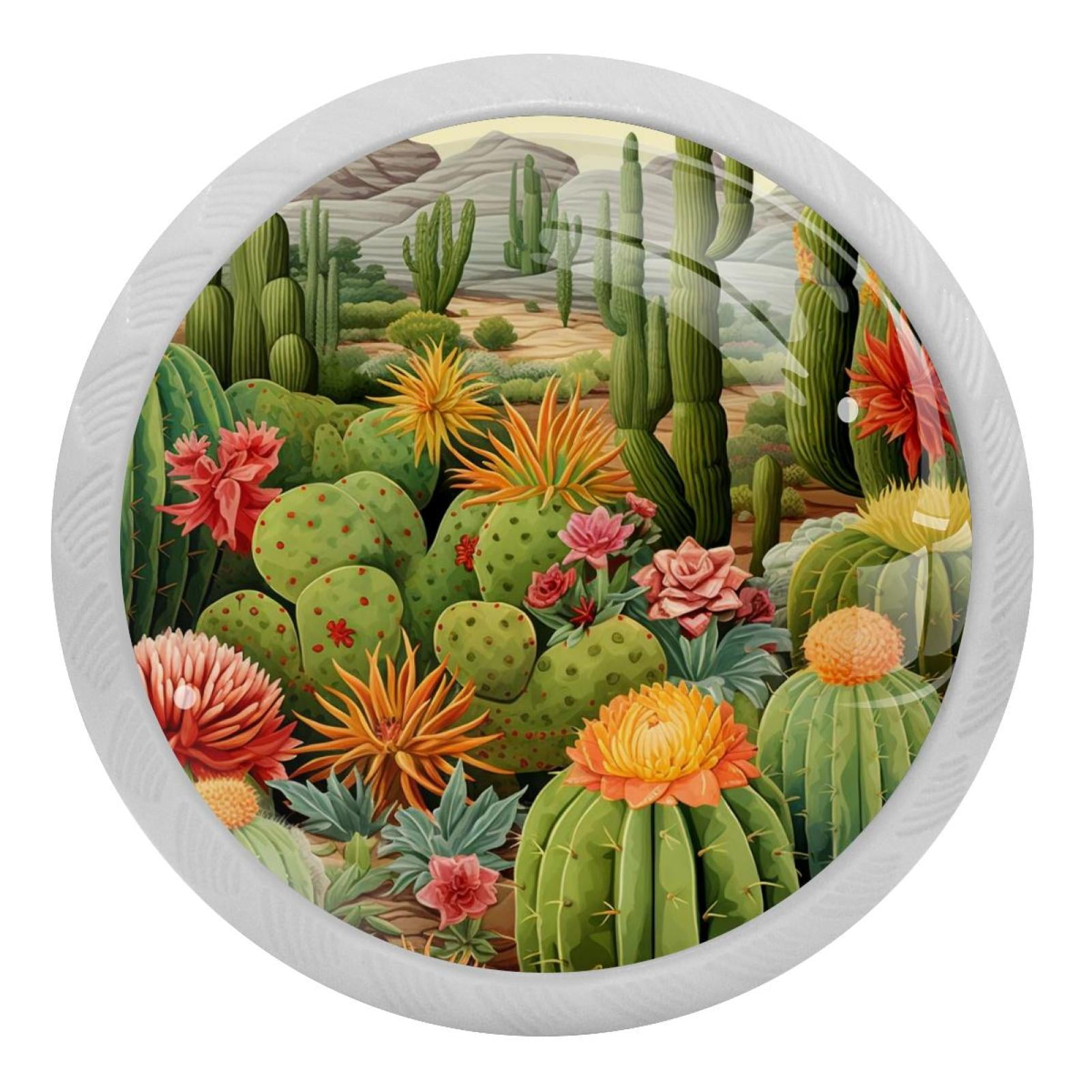 Cactus Fluorescent Drawer Pulls: Round 4-Pack - Glow-in-the-Dark Knobs ...