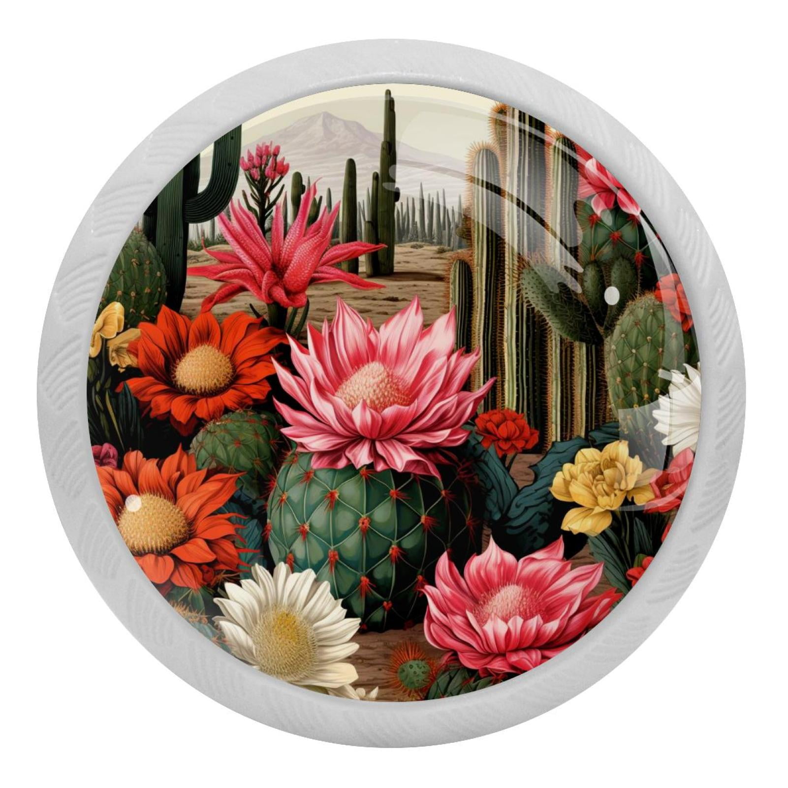 Cactus Fluorescent Drawer Pulls: Round 4-Pack Glow-in-the-Dark Knobs ...