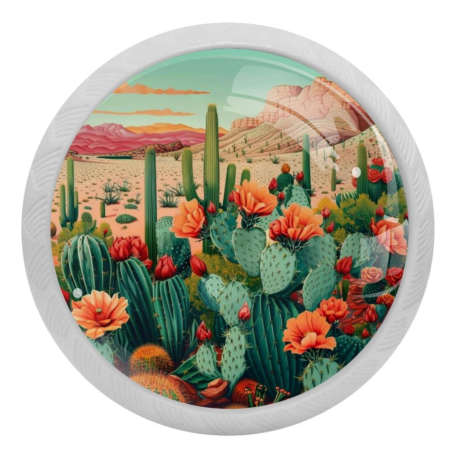 Cactus Fluorescent Glow-in-the-Dark Dresser Pulls with Screws - Round 4 ...