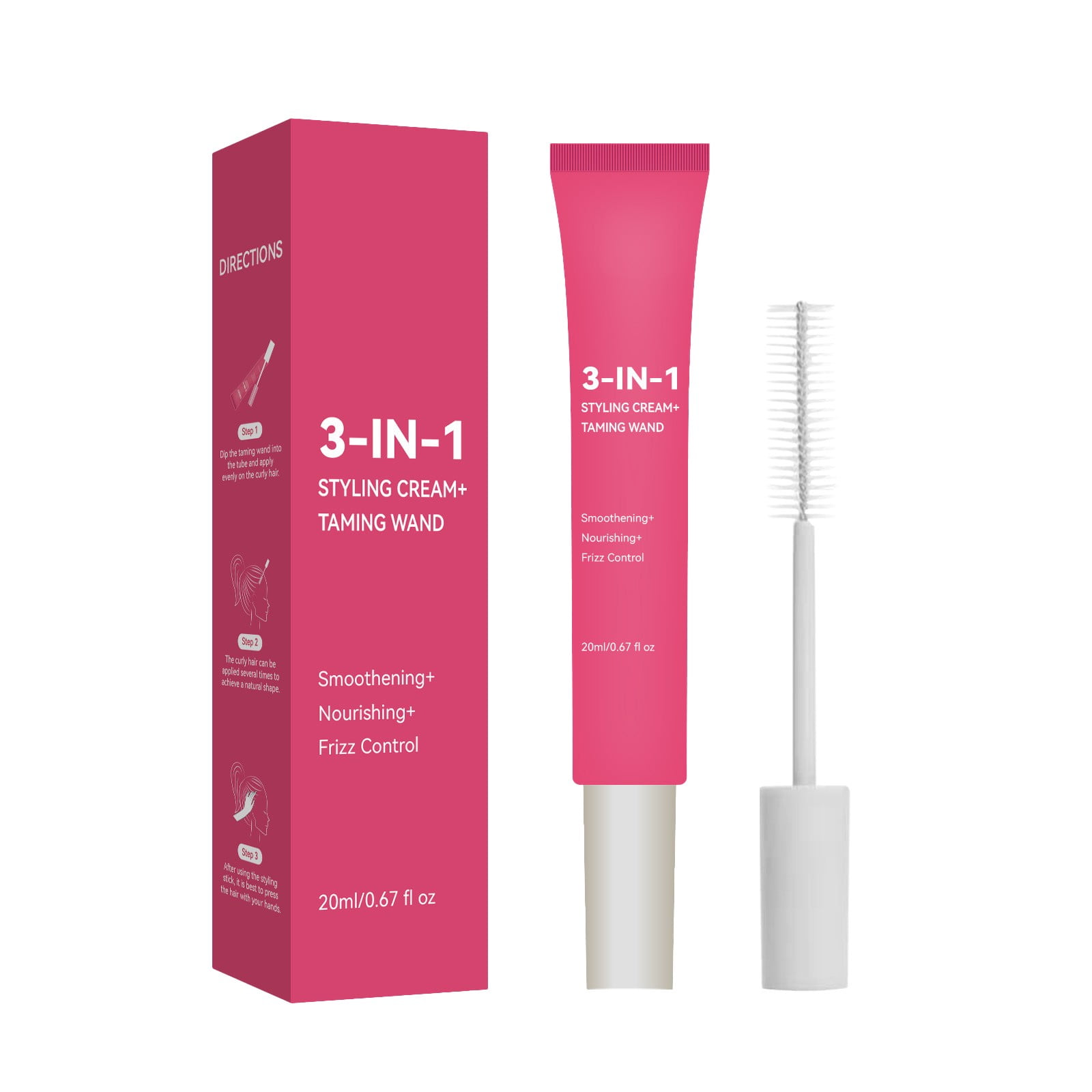 Cactus Fruit 3-in-1 Styling Cream with Taming Wand, Tame Flyaways ...