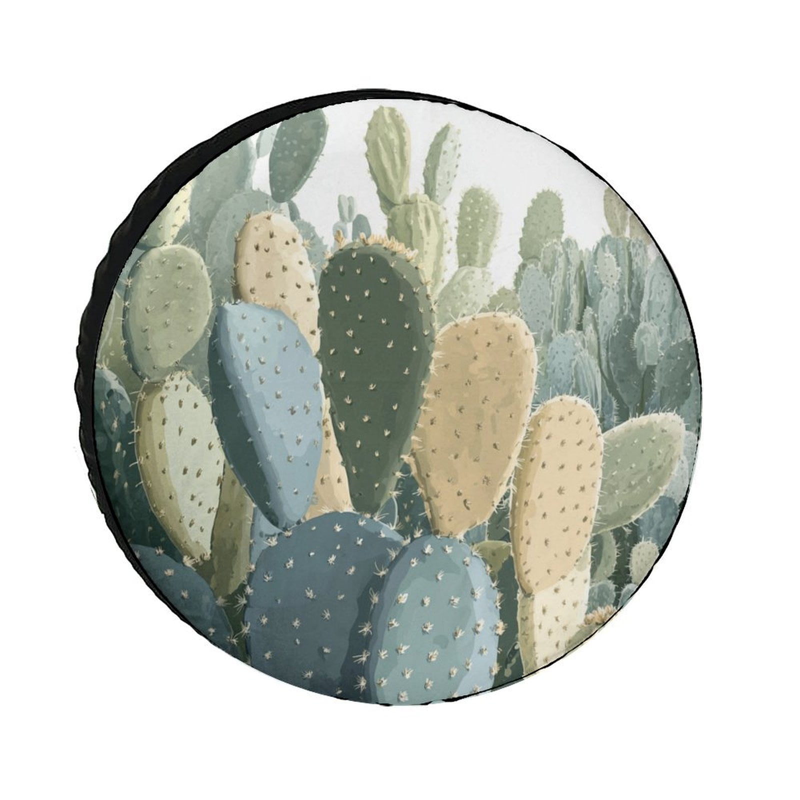 Cactus Garden Camping Spare Tire Cover Green Cactus Succulent Plants ...