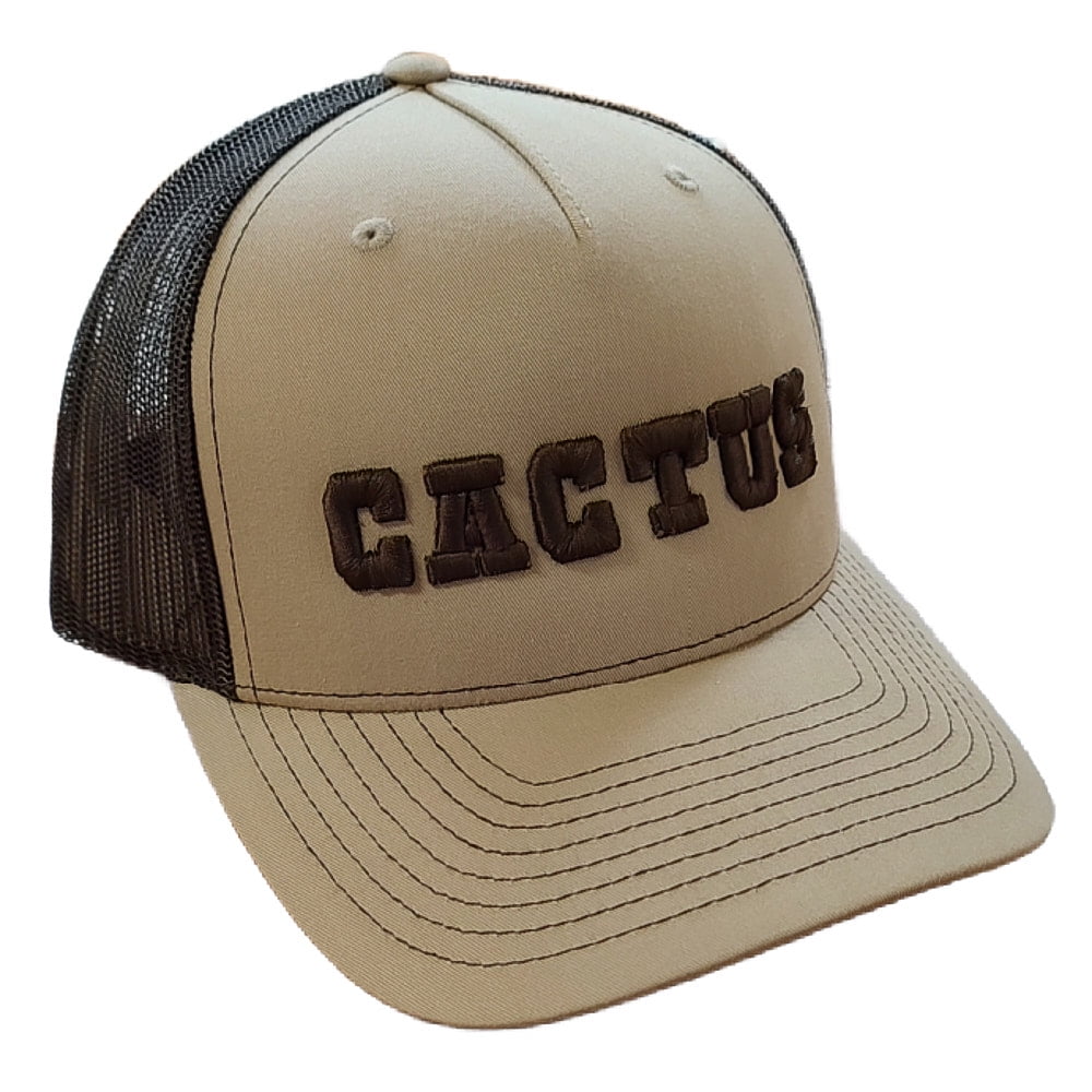 Cactus Gear Khaki/Coffee 3D Cactus Snapback - Walmart.com