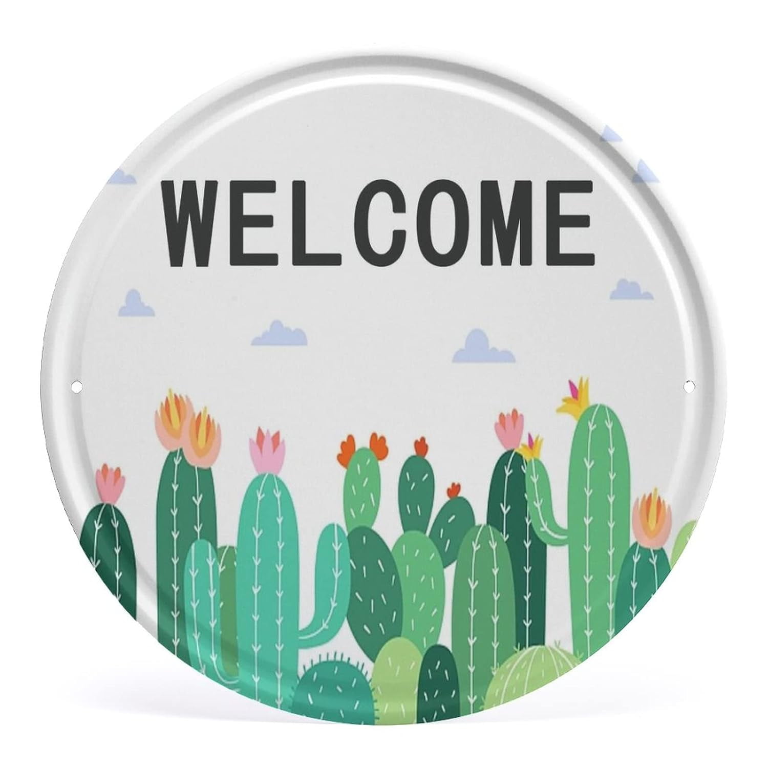 Cactus Gift for Plant Lovers Round Vintage Metal Tin Signs Decorable ...