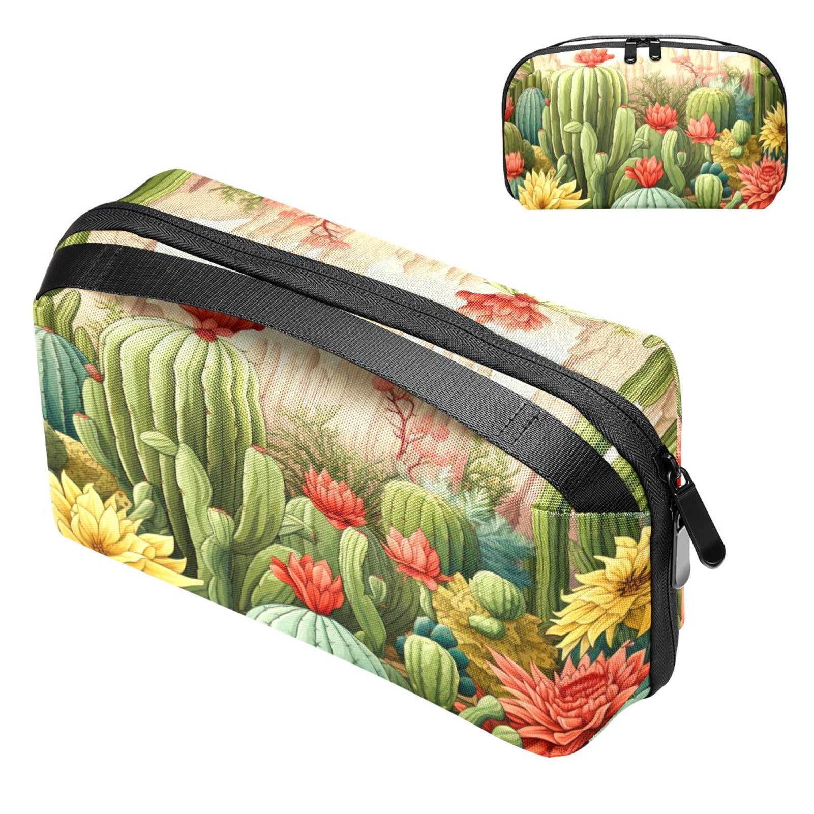 Cactus Hard Drive and Cord Storage Organizer PC Case, Waterproof Oxford ...