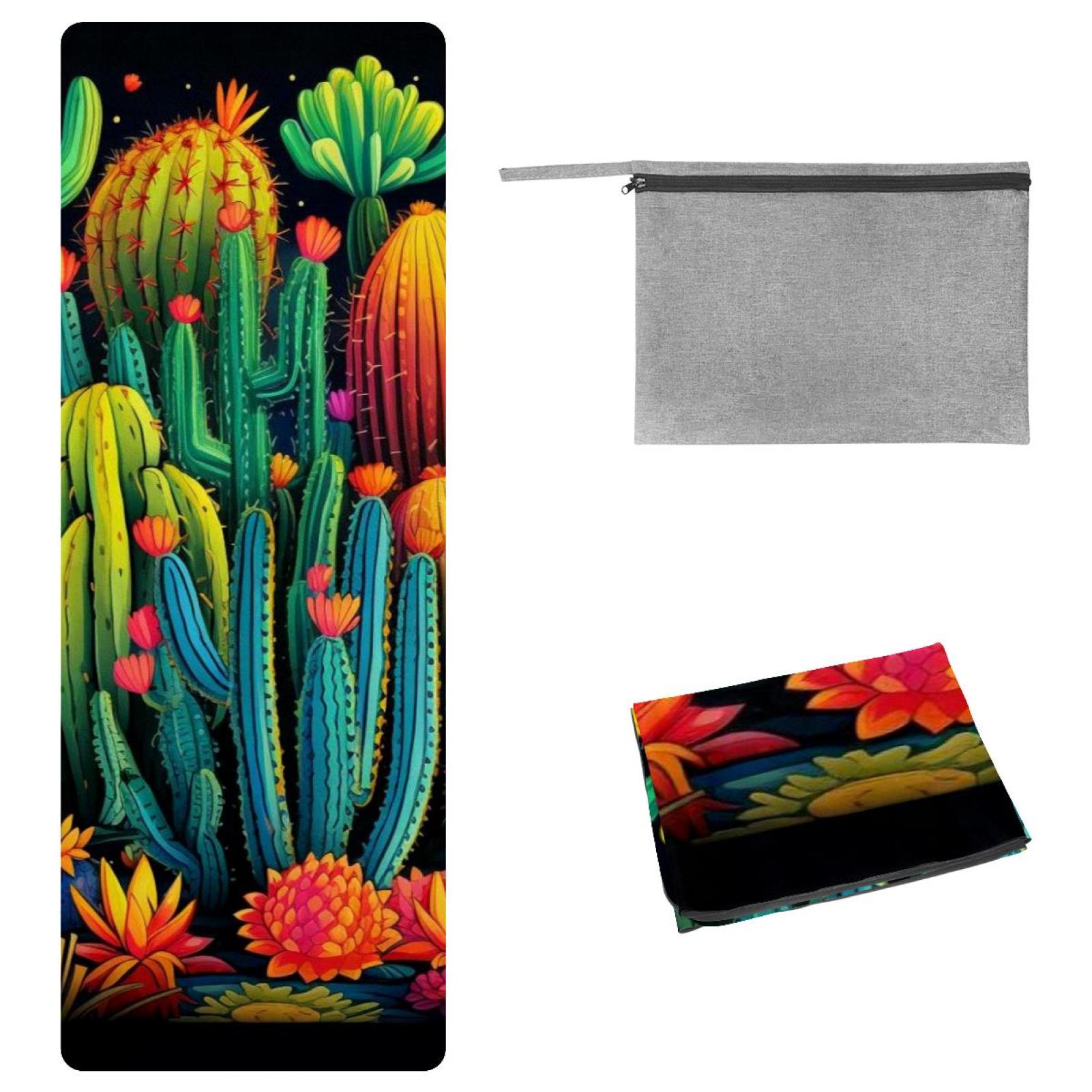 Cactus Hot Yoga Towel，Gym Towel，Yoga Towels，Storage Bag, 72.8"x26.8 ...