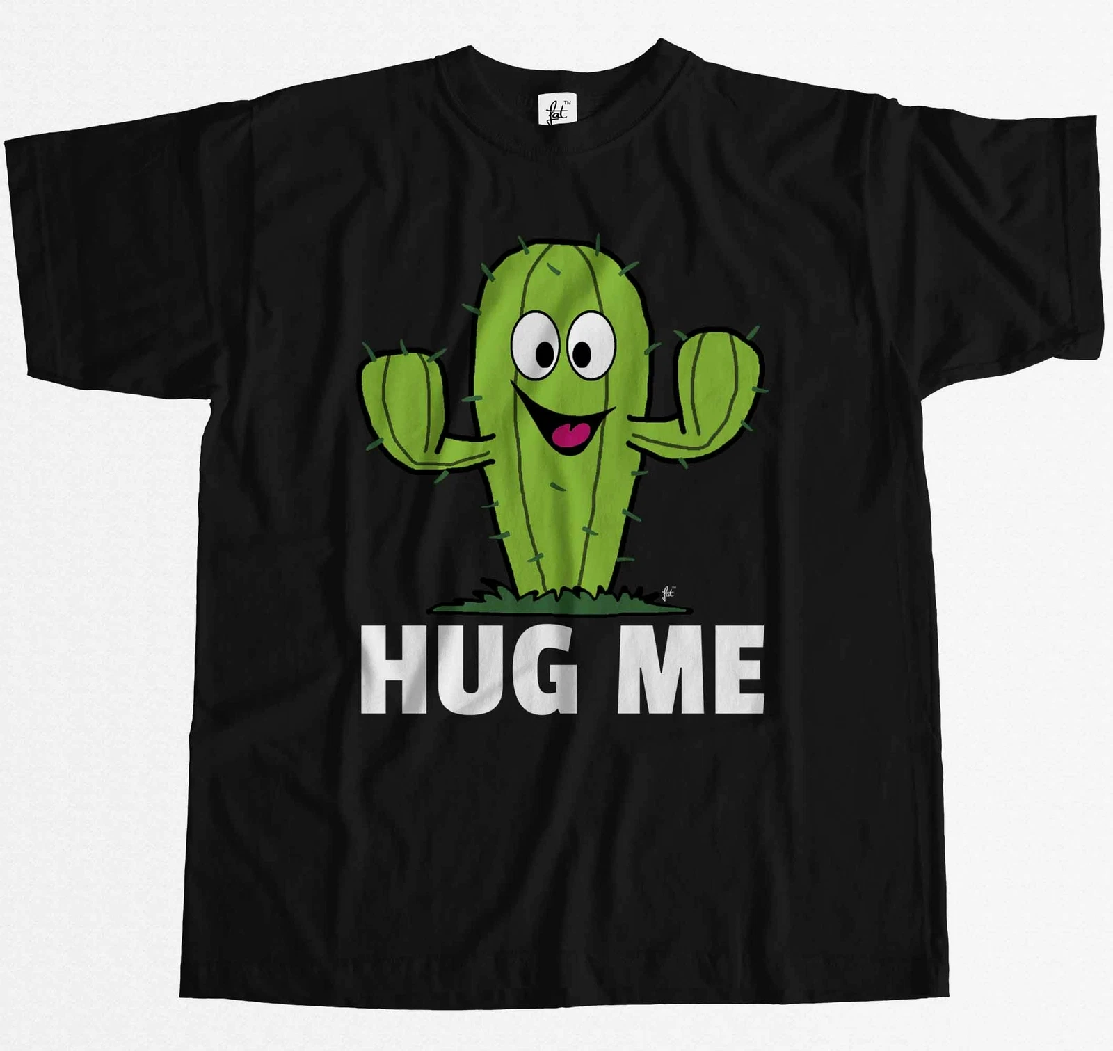 Cactus Hug Me Desert Humor Prickly Plant Funny Quote Unisex T-Shirt up ...