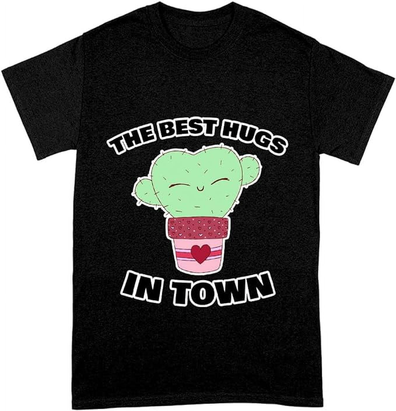 Cactus Hugs Heavy Cotton T-Shirt - Quotes Tee Shirt - Cute T-Shirt ...