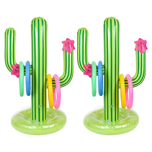 Cactus Inflatable Ring Toss Summer Party Games Toys Floats - Mexican ...