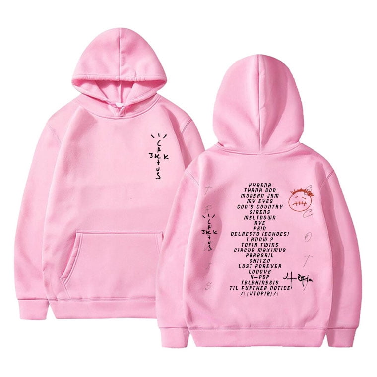 Cactus Jack Utopia Graphic Print Hoodies Hip Hop Rap Sweatshirt Men's ...