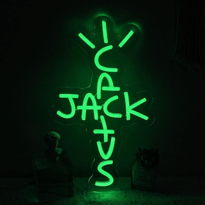 Cactus Jack neon sign LED Cactus Jack green neon sign wall decoration ...