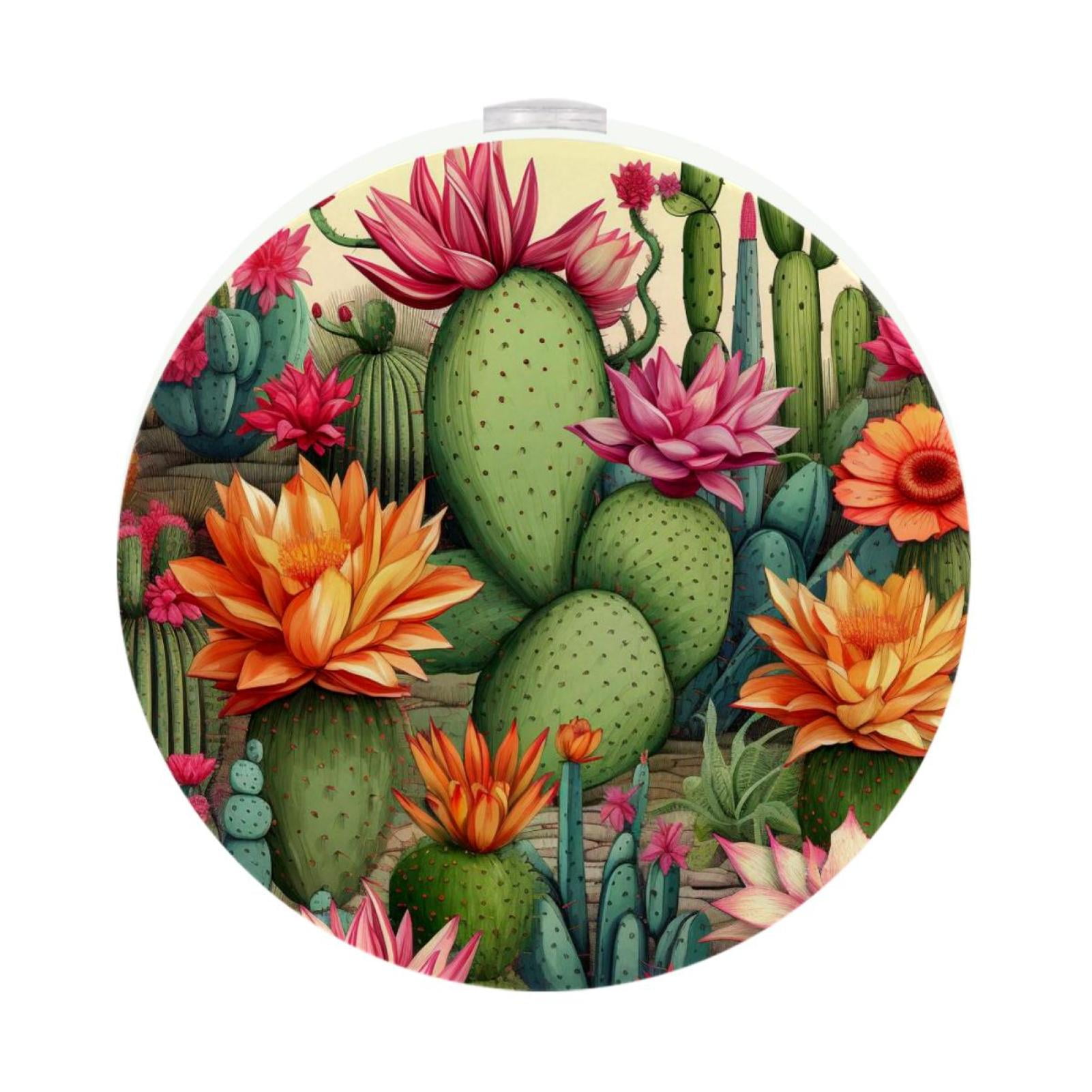 Cactus LED Round Night Light-2PCS: Compact and Energy-Efficient ...