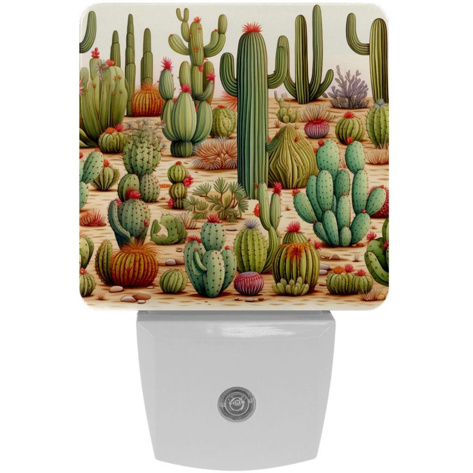 Cactus LED Square Night Light - Energy Efficient Plug-in Nightlight ...