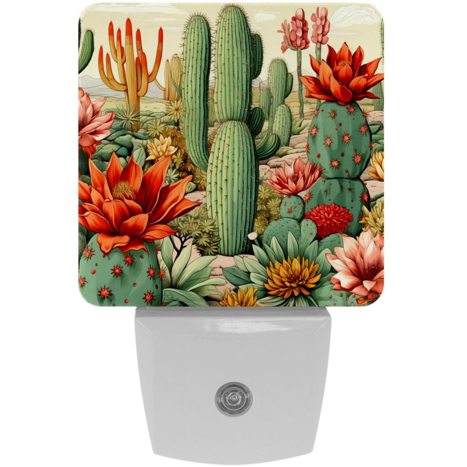 Cactus LED Square Night Lights - Modern and Versatile Plug-in Lighting ...
