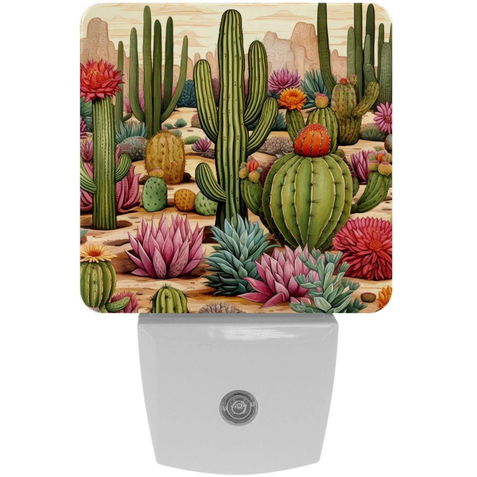 Cactus LED Square Night Lights - Stylish and Energy-Efficient Lighting ...