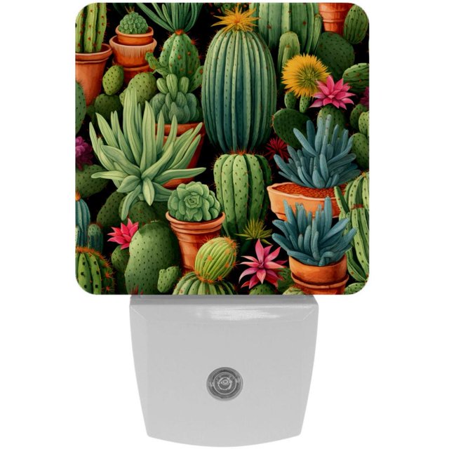 Cactus LED Square Night Lights - Stylish and Energy-Efficient Lighting ...