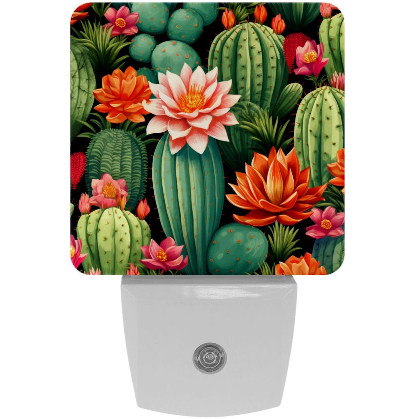 Cactus LED Square Night Lights for Bedroom and Living Room, Decorative ...
