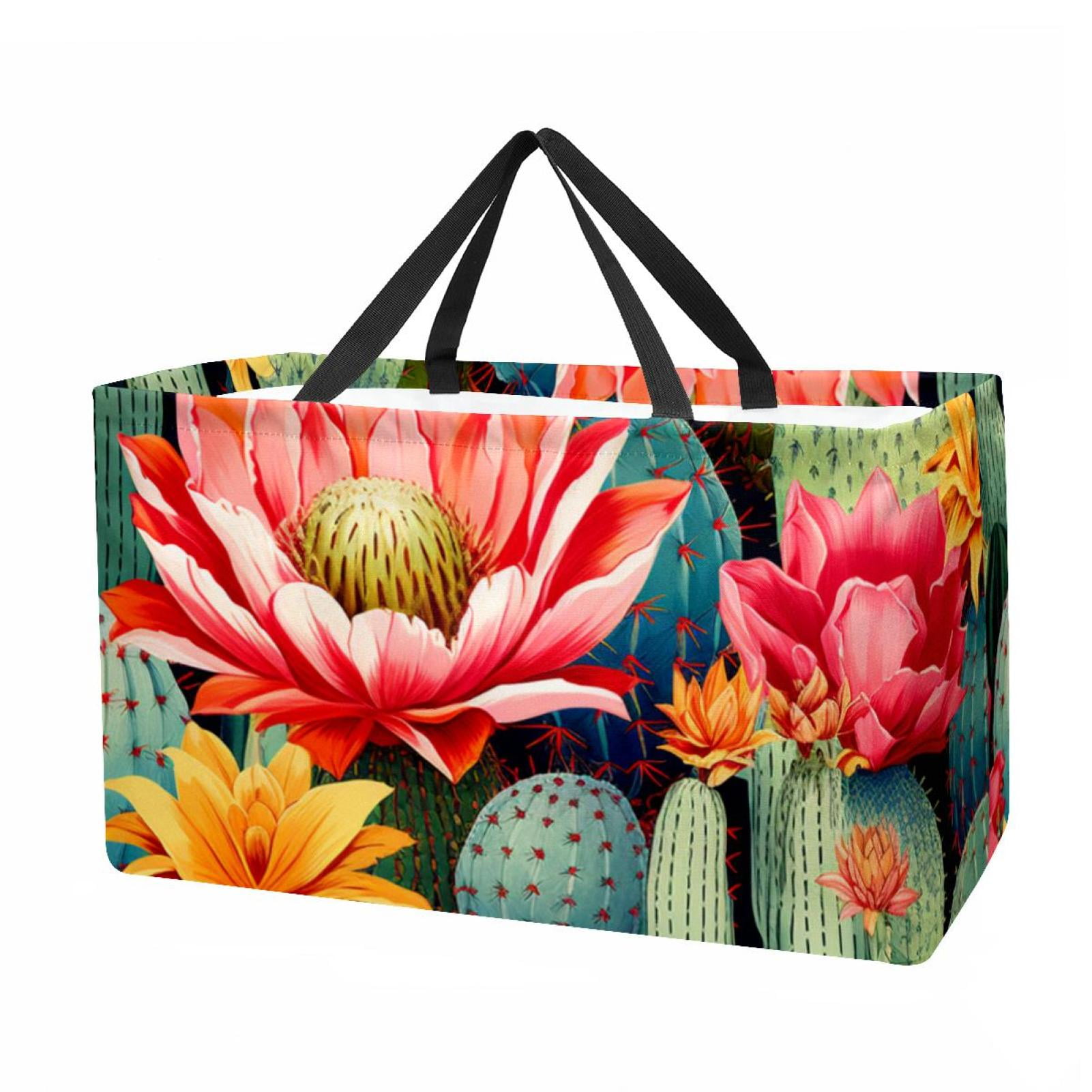 Cactus Large Capacity Reusable Foldable Oxford Cloth Grocery Bags for ...