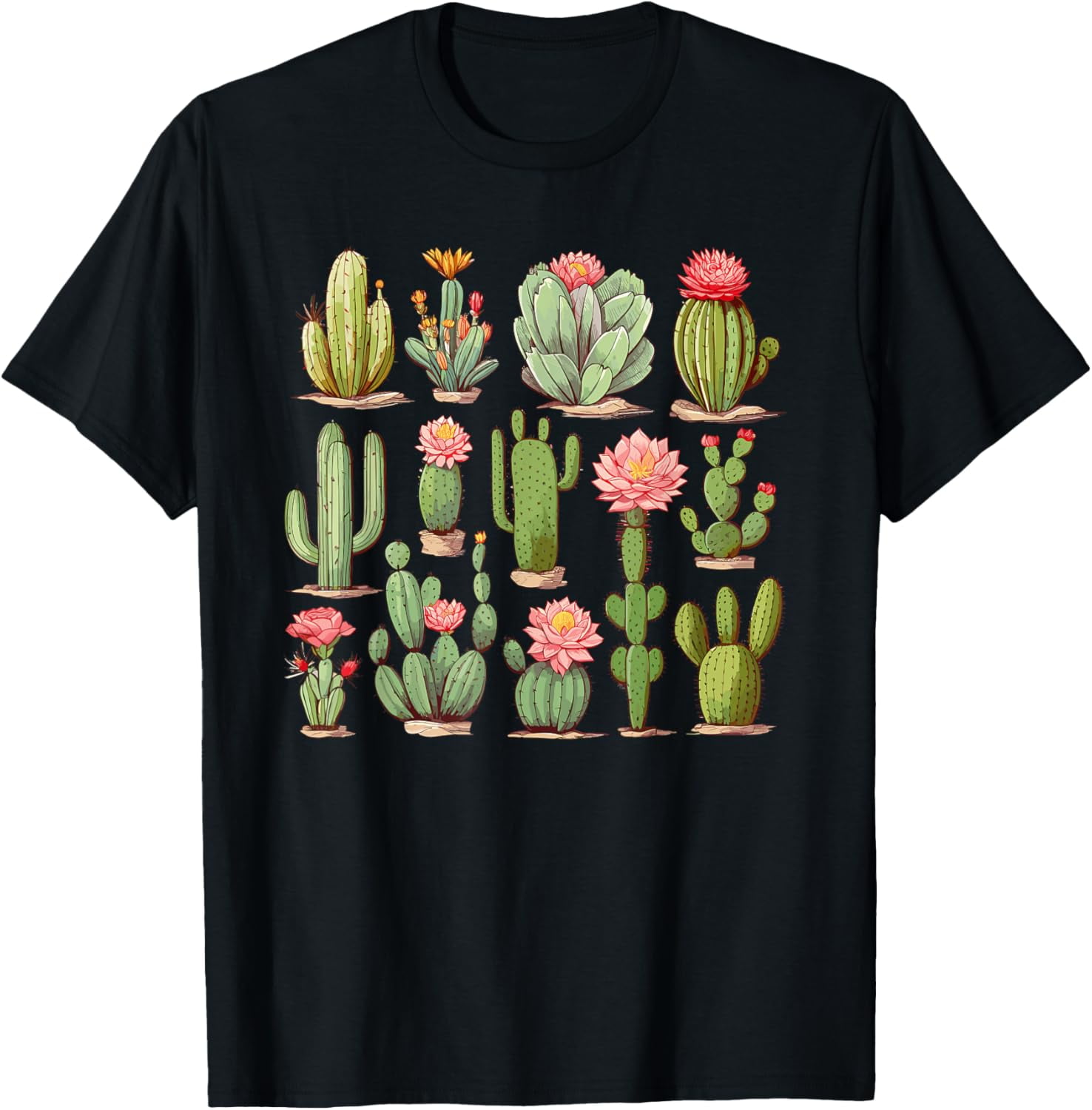Cactus Lover Gardener Serape Cactus for Men Women T-Shirt100% cotton ...