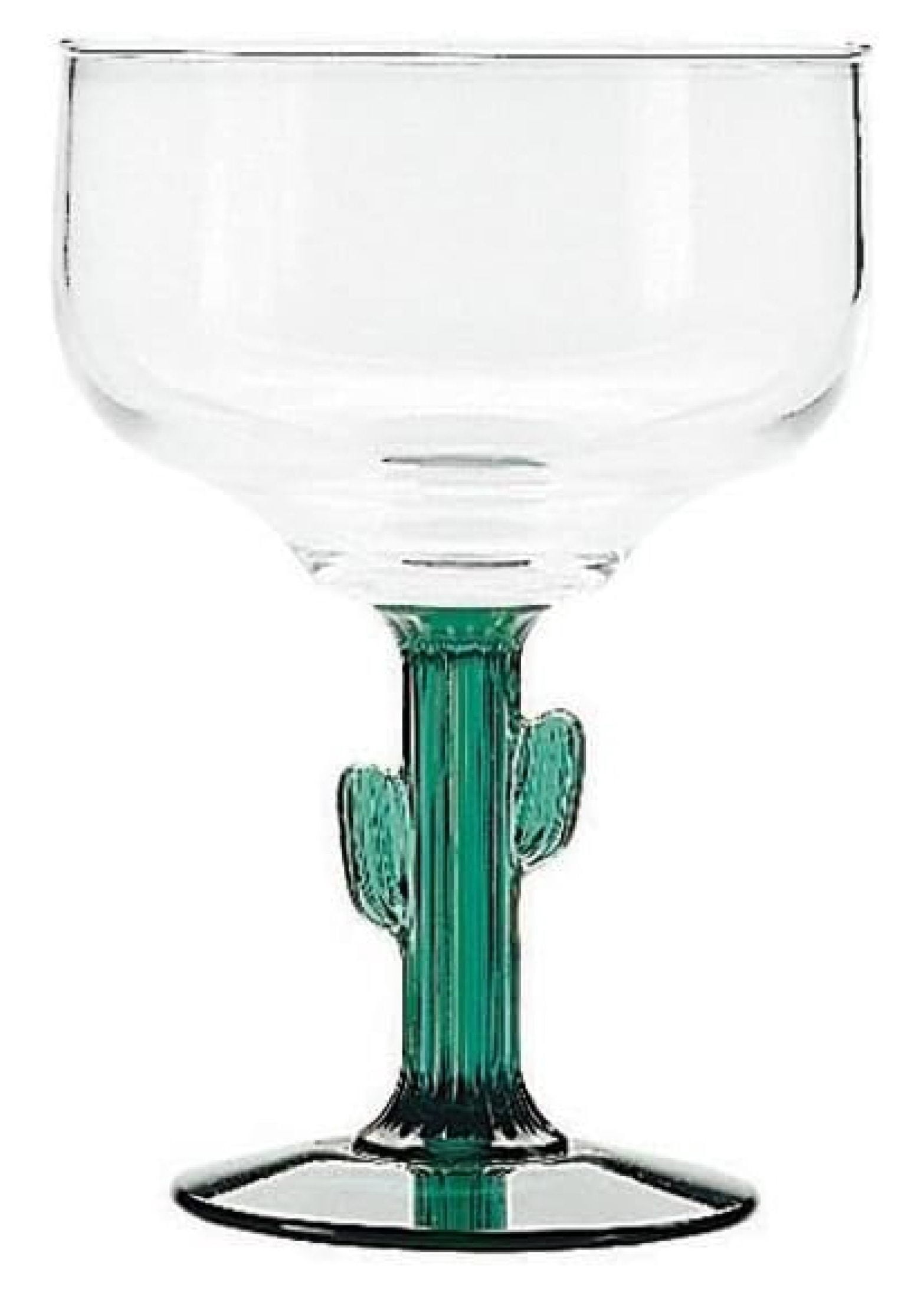 Cactus Margarita Glass with Juniper Stem (Set of 12), Multicolor ...