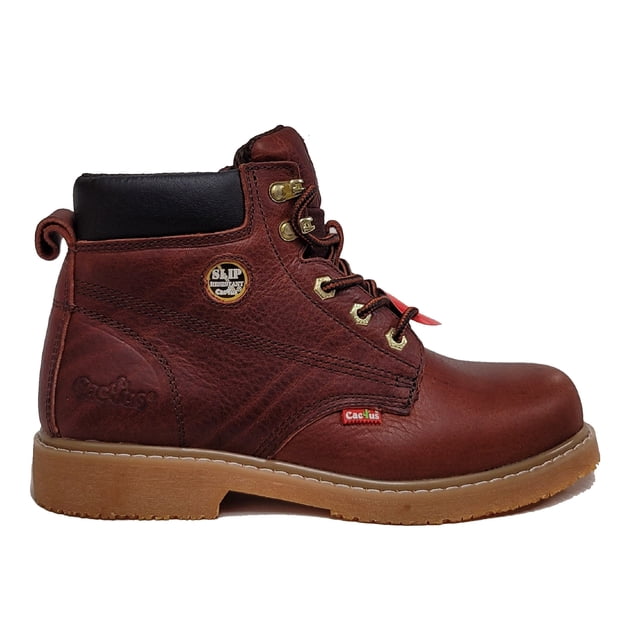Cactus Men Slip Resistant Work Boot 6700-WINE Size 9 US - Walmart.com