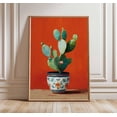 Cactus Mexican Pottery Bold Botanical Southwest Desert Decor Unframed ...