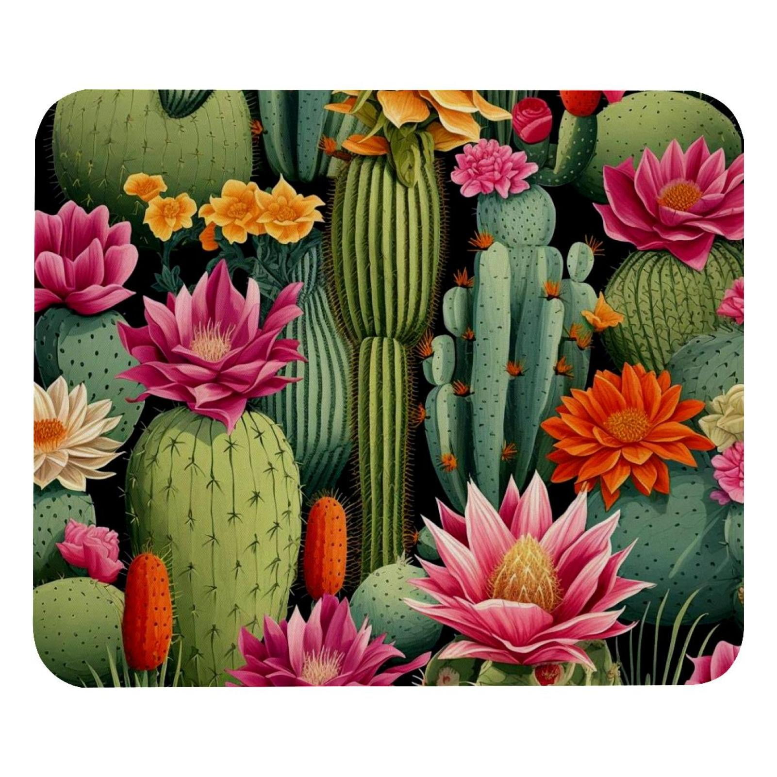 Cactus Mouse Pad for Wireless Mouse Home Office Desk Laptop with Rubber ...