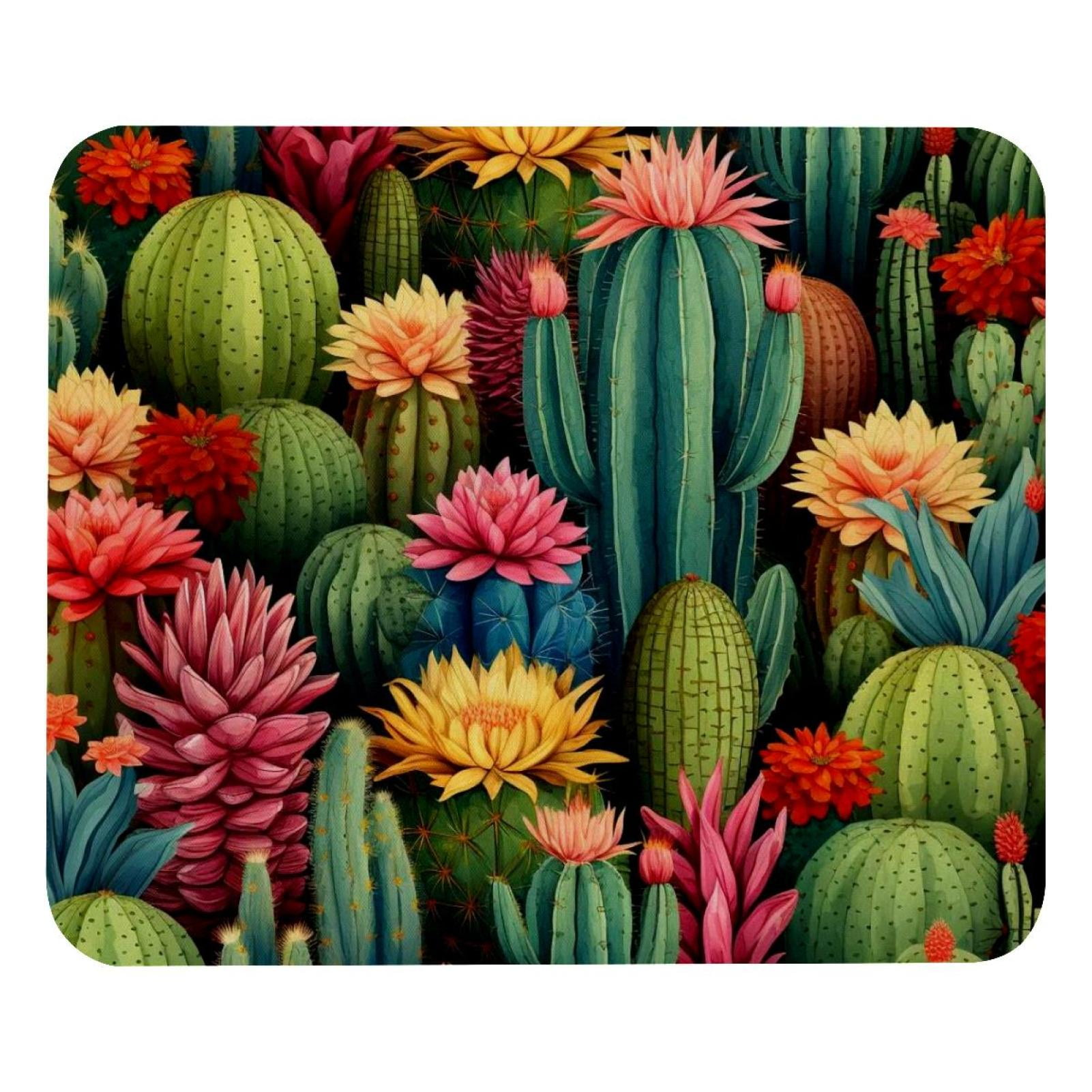 Cactus Mouse Pad for Wireless Mouse Home Office Desk Laptop with Rubber ...