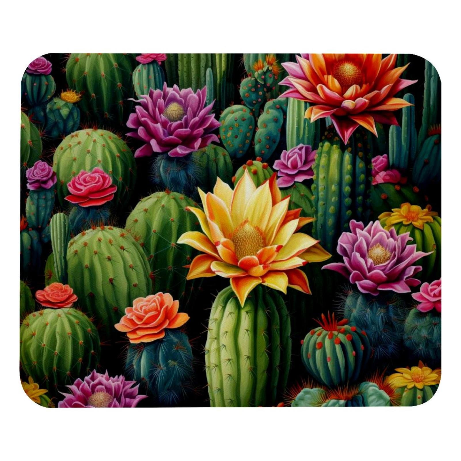 Cactus Mouse Pad for Wireless Mouse Home Office Desk Laptop with Rubber ...