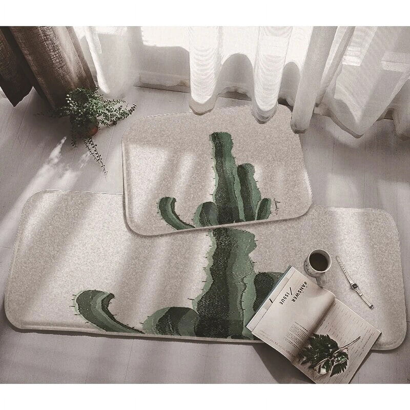 Cactus Nordic Style Kitchen Mat Floor Carpet House Hold Carpet Door Mat ...