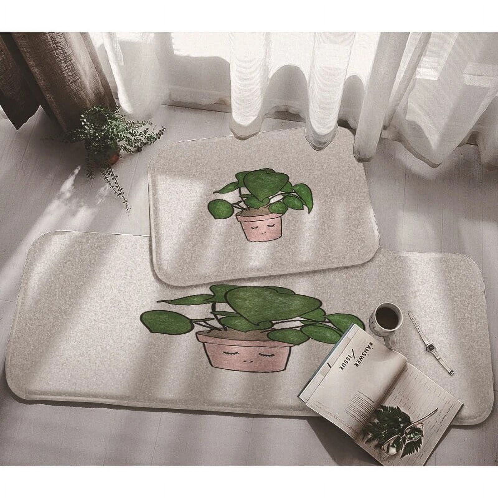 Cactus Nordic Style Kitchen Mat Floor Carpet House Hold Carpet Door Mat ...