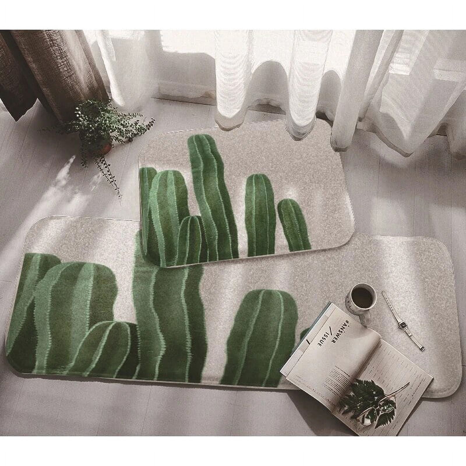 Cactus Nordic Style Kitchen Mat Floor Carpet House Hold Carpet Door Mat ...