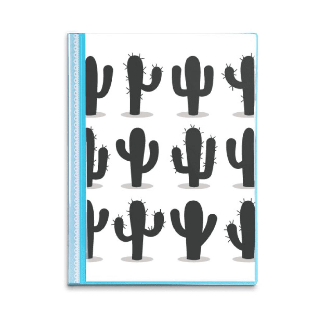 Cactus Outline Succulents Pattern Book Sheet Protectors Portfolio ...