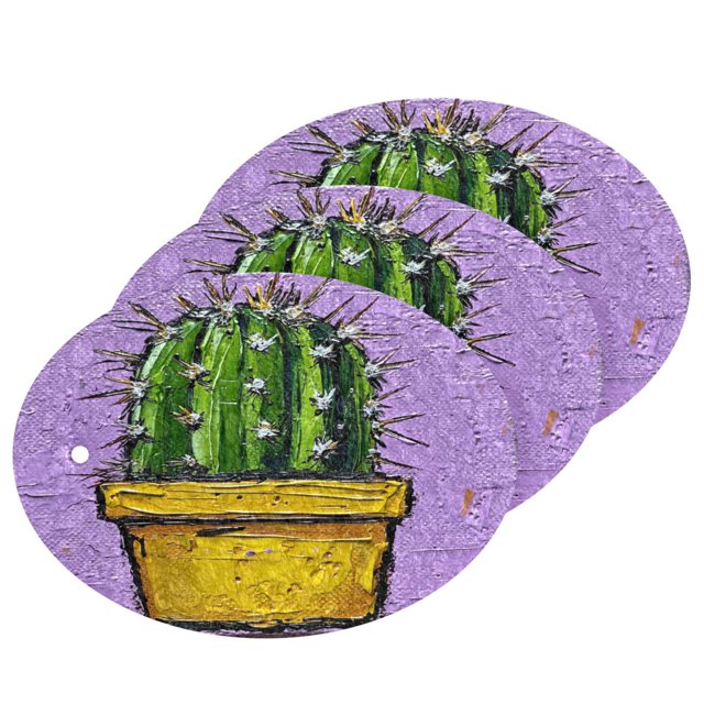 Cactus Painting 3 Pack Wood Pulp Dishwashing Sponges, Highly Absorbent ...