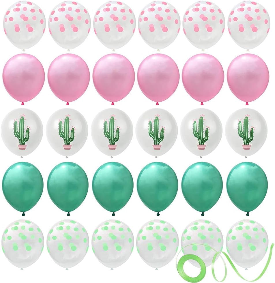 Cactus Party Balloons for Hawaiian Luau Tropical Party Decorations ...