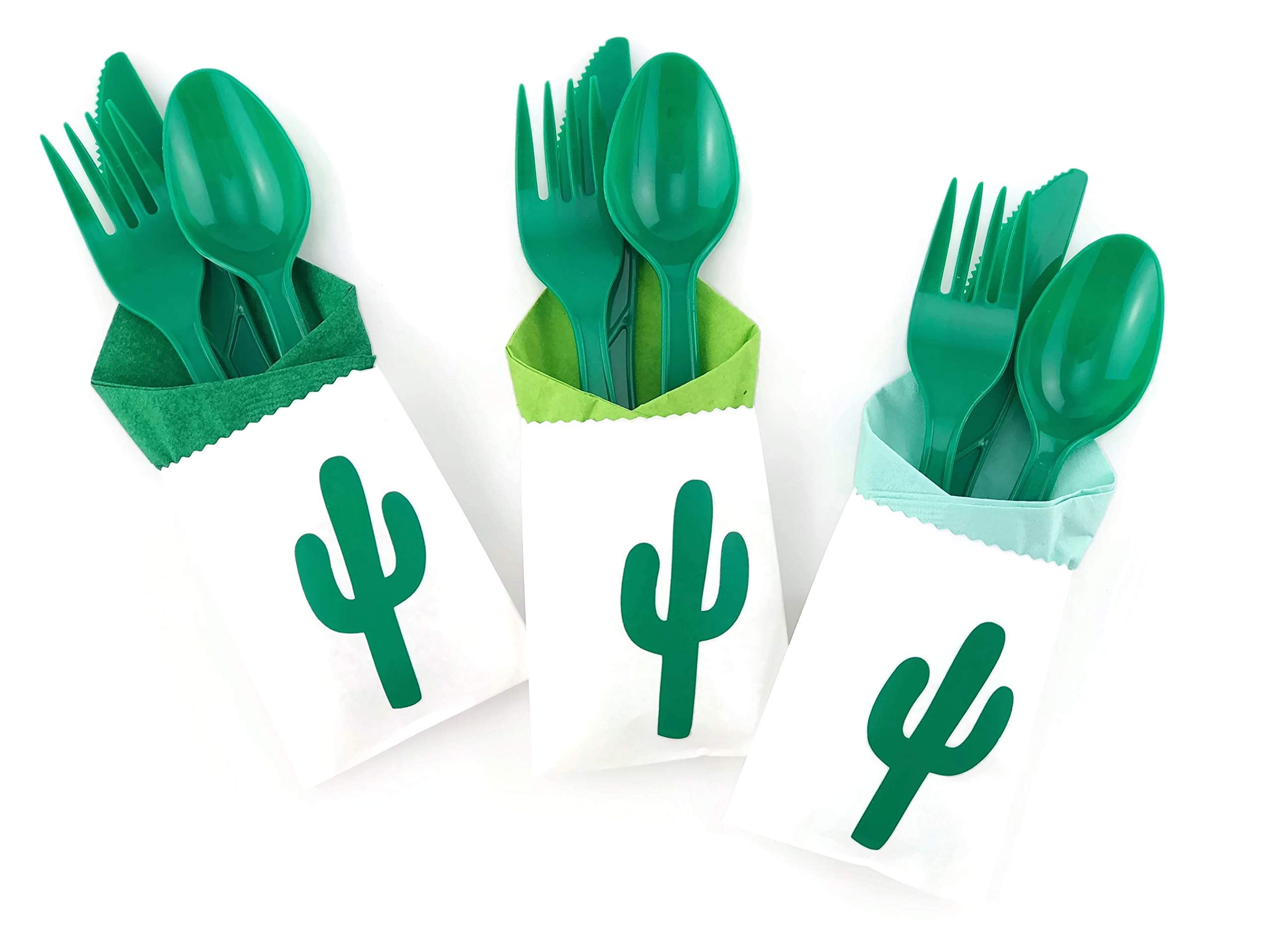 Cactus Party Cutlery - SSF20 24 Set Fiesta Birthday Parties ...
