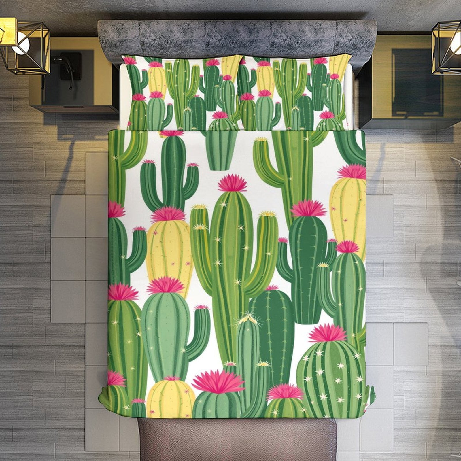 Cactus Pattern Design Duvet Cover Bedding Set Quilt Cover Floral ...