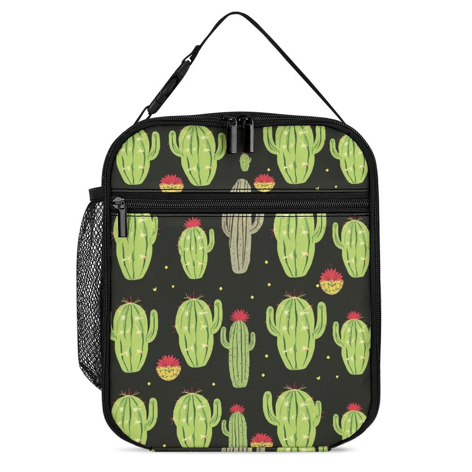 Cactus Pattern Design Lunch Bags Bag Reusable Lunch Container Large ...