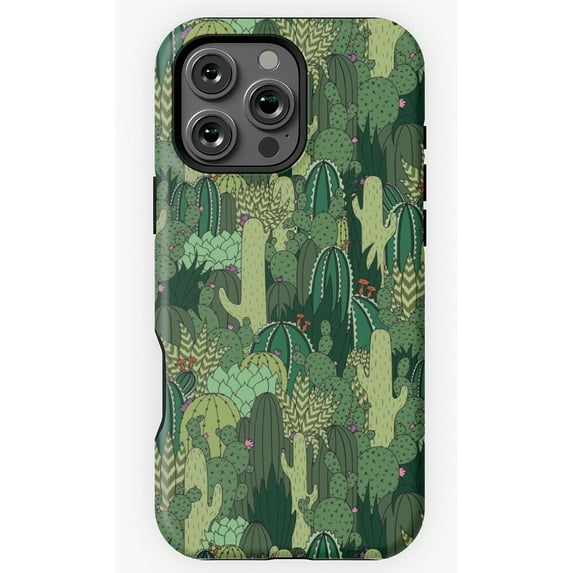 Cactus Pattern Southwest Succulent Desert Plant iPhone 11–16 Pro Max ...