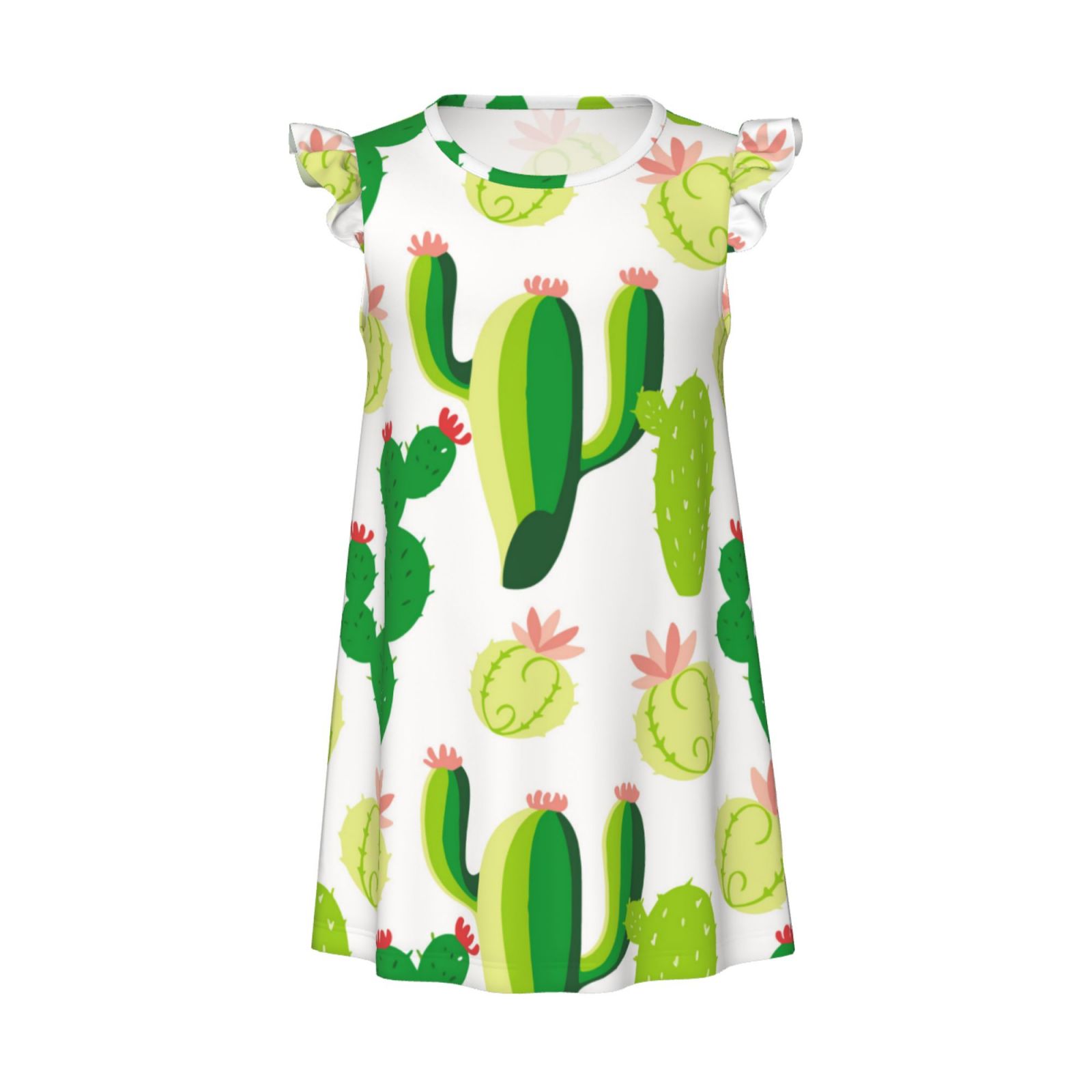 Cactus Pattern cartoon Girls Nightgowns, Pajamas for Girls, Soft ...