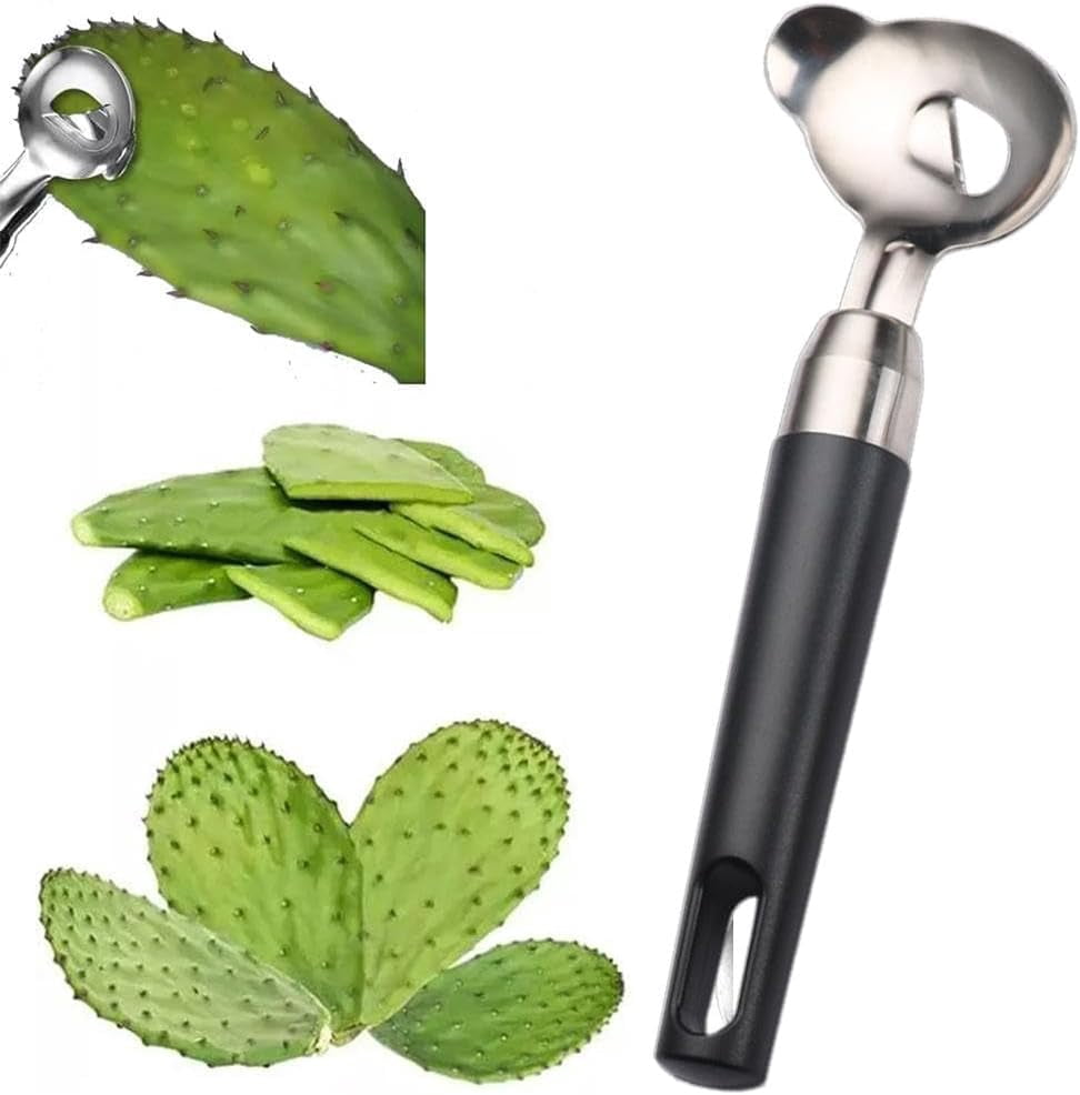 Cactus Peeler Spoon,2025 New Stainless Steel Cuchara Pelador de Nopales ...