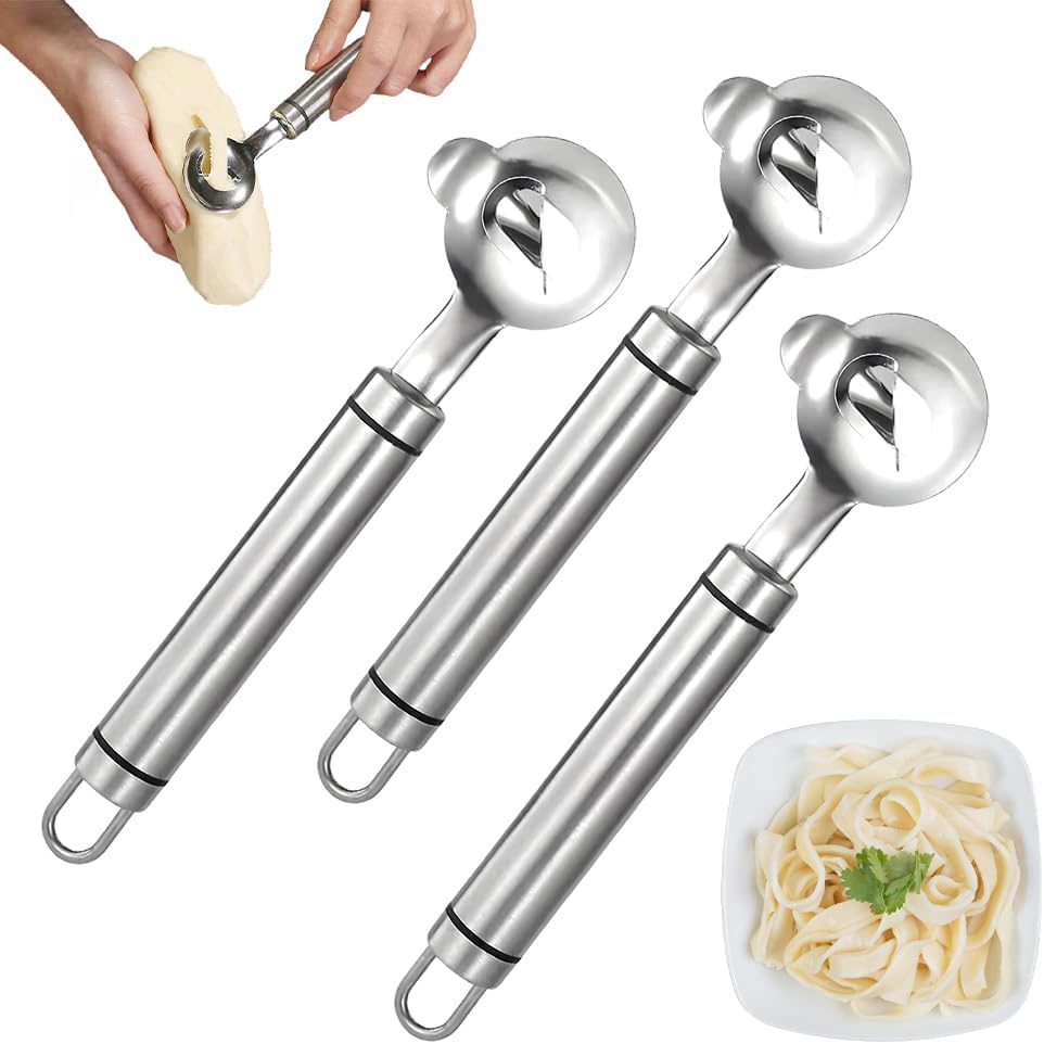 Cactus Peeler Spoon, 2025 New Stainless Steel Sliced Chinese Noodle ...