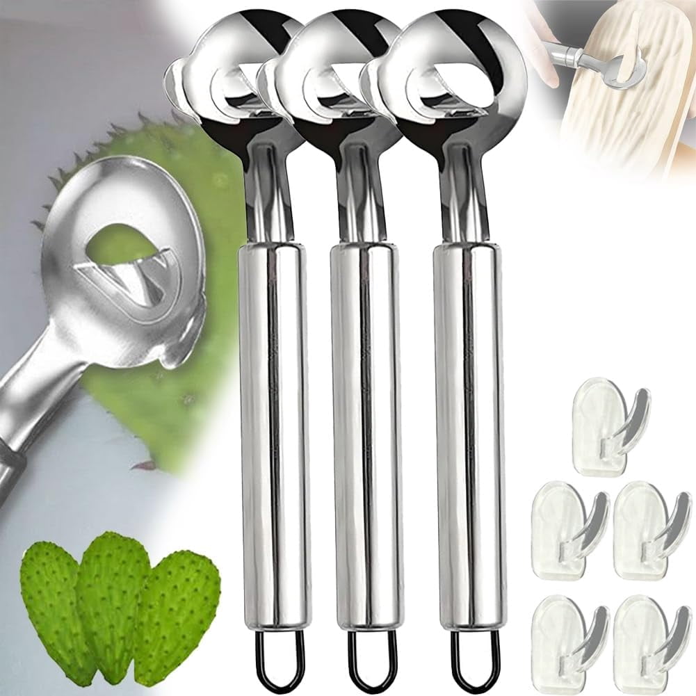 Cactus Peeler Spoon, Stainless Steel Peeler Tool Set, Noodle Cutter ...