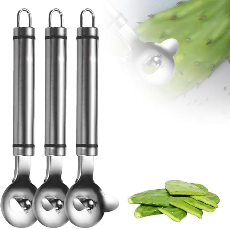 Cactus Peeler Tool, Stainless Steel Cactus Thorn Remover, Multi ...