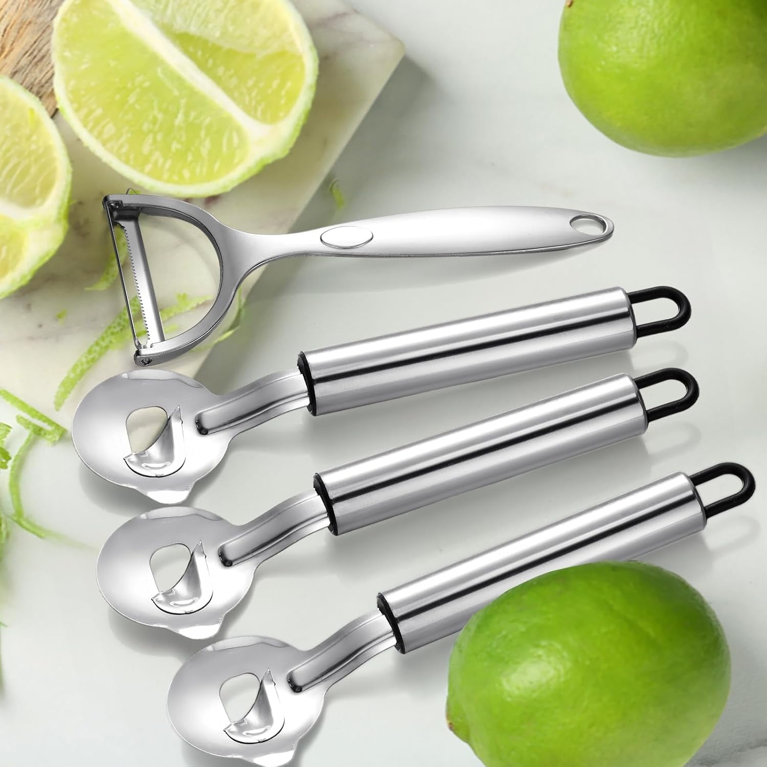 Cactus Peeler Tools Stainless Steel Peeler Spoon and Paring Knife Long ...