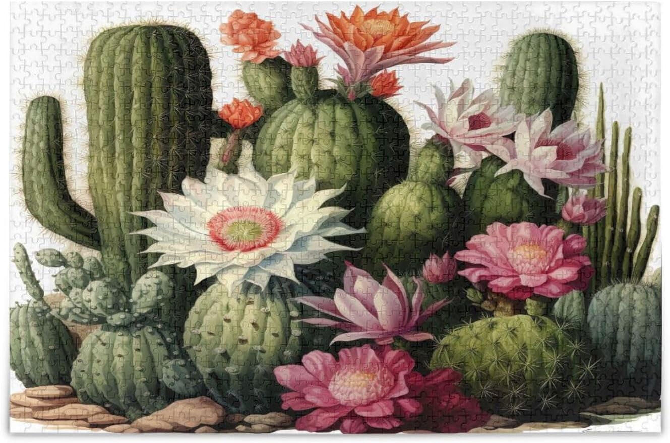 Cactus Plant Jigsaw Puzzles 1000 PiecesPuzzles for Adults Family Game ...